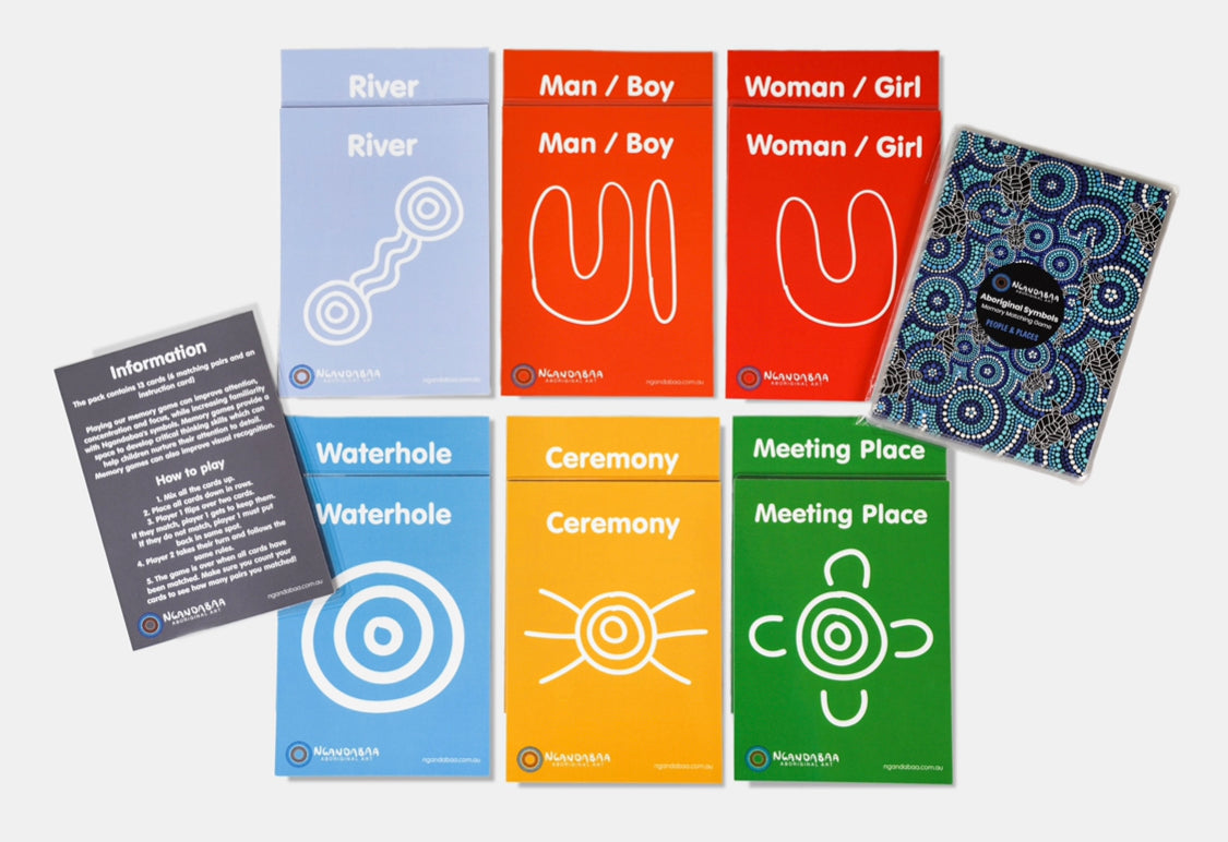 Aboriginal Symbols; Memory Matching Game (Physical Item) – Ngandabaa